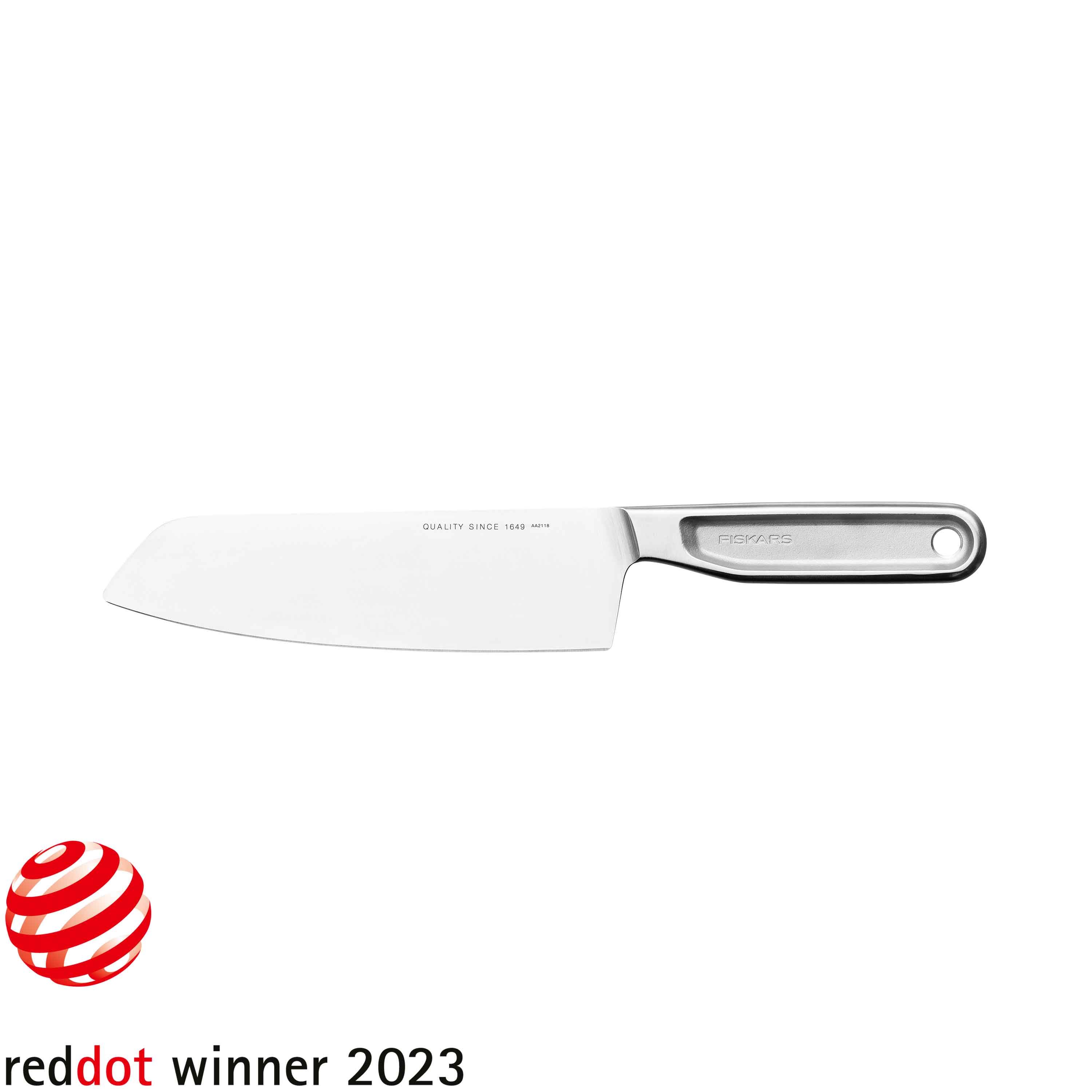 All Steel Santoku Messer | Fiskars